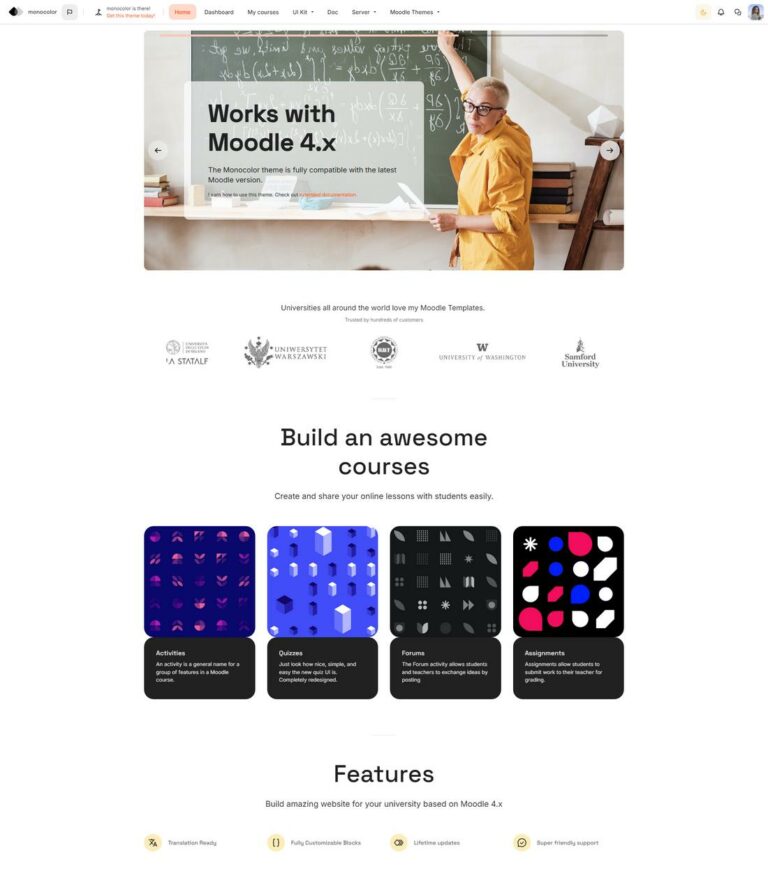 40+ Best Moodle Themes of 2025 | Design Shack
