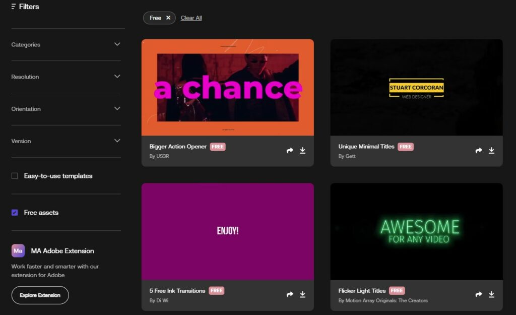 Motion Array: The Go-to Platform for Video Templates, Presets, & More ...