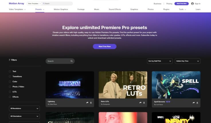 Motion Array: Platform Pilihan untuk Templat Video, Preset, & Lainnya ...