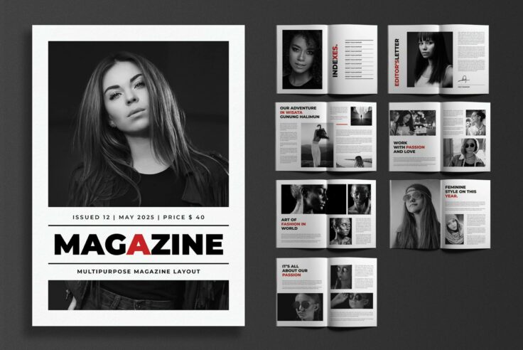 65+ Best InDesign Magazine Templates 2024 (Free & Premium) - Shack Design