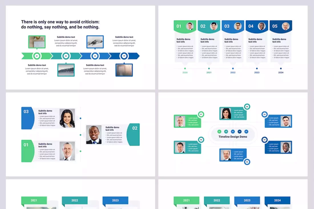 Multipurpose Timeline Template | Design Shack