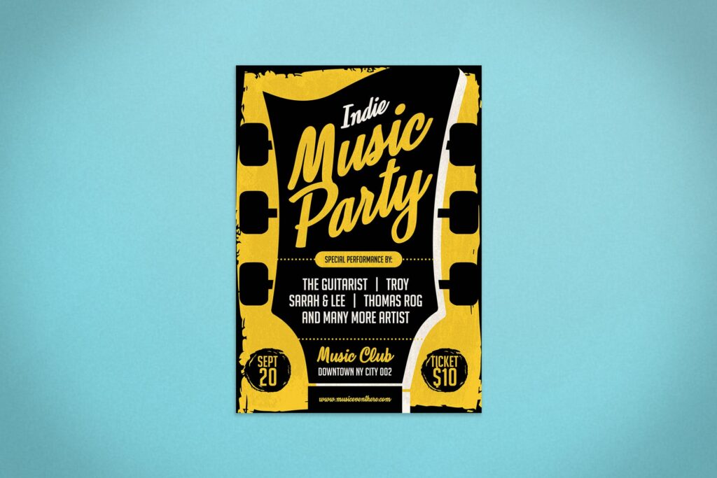 40+ Templat Flyer Musik & Band Terbaik - desainae.com