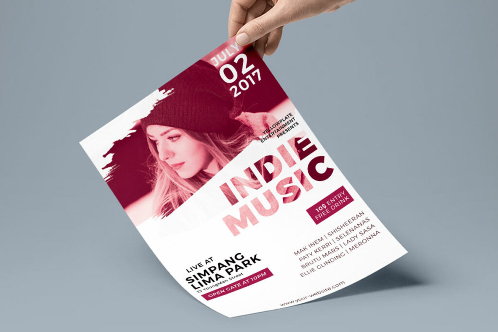 40+ Templat Flyer Musik & Band Terbaik - desainae.com