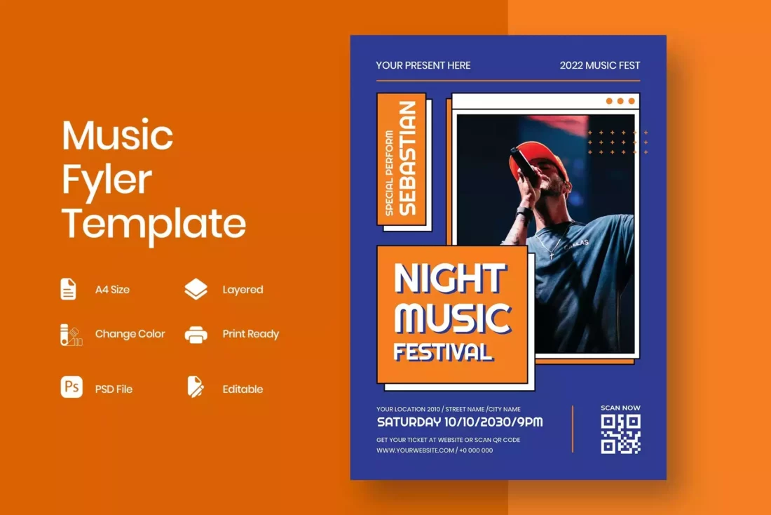 Retro Music Flyer | Design Shack