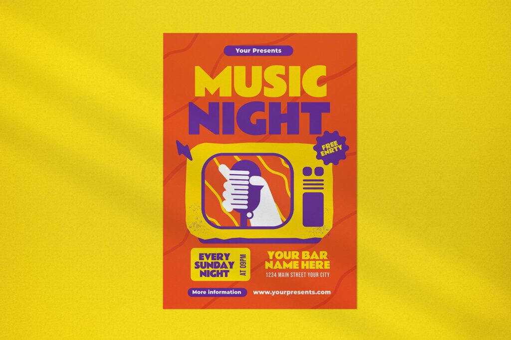 45+ Best Music & Band Flyer Templates | Design Shack