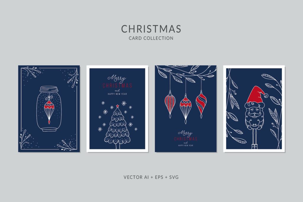 30+ Best Christmas Card Templates for Photoshop