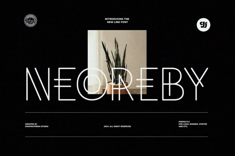 25+ Best Line Fonts With Creative Letterforms | Design Shack