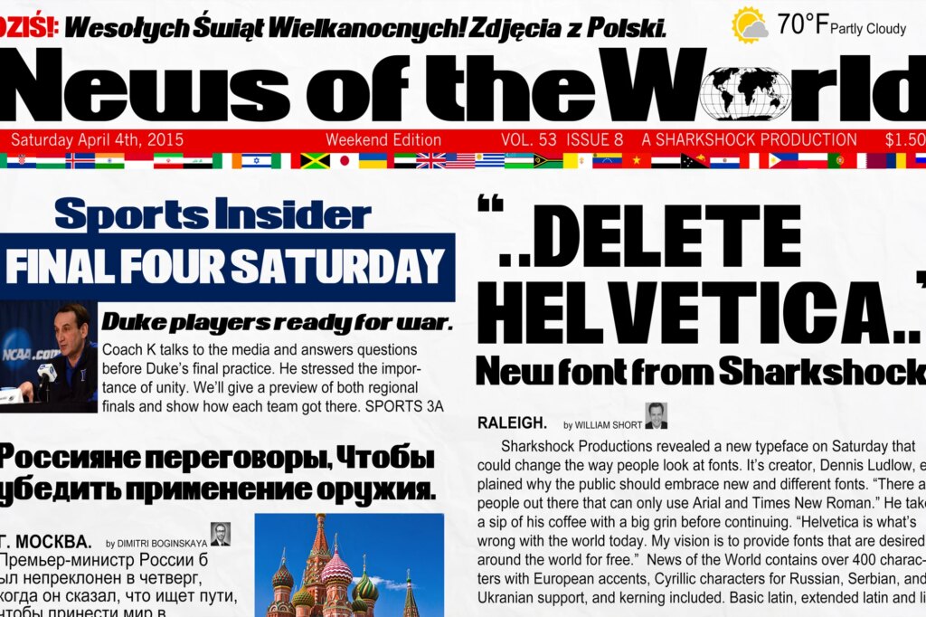 20+ Best Modern & Old Newspaper Fonts | Design Shack