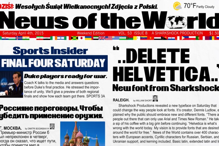 20+ Best Modern & Old Newspaper Fonts | Design Shack