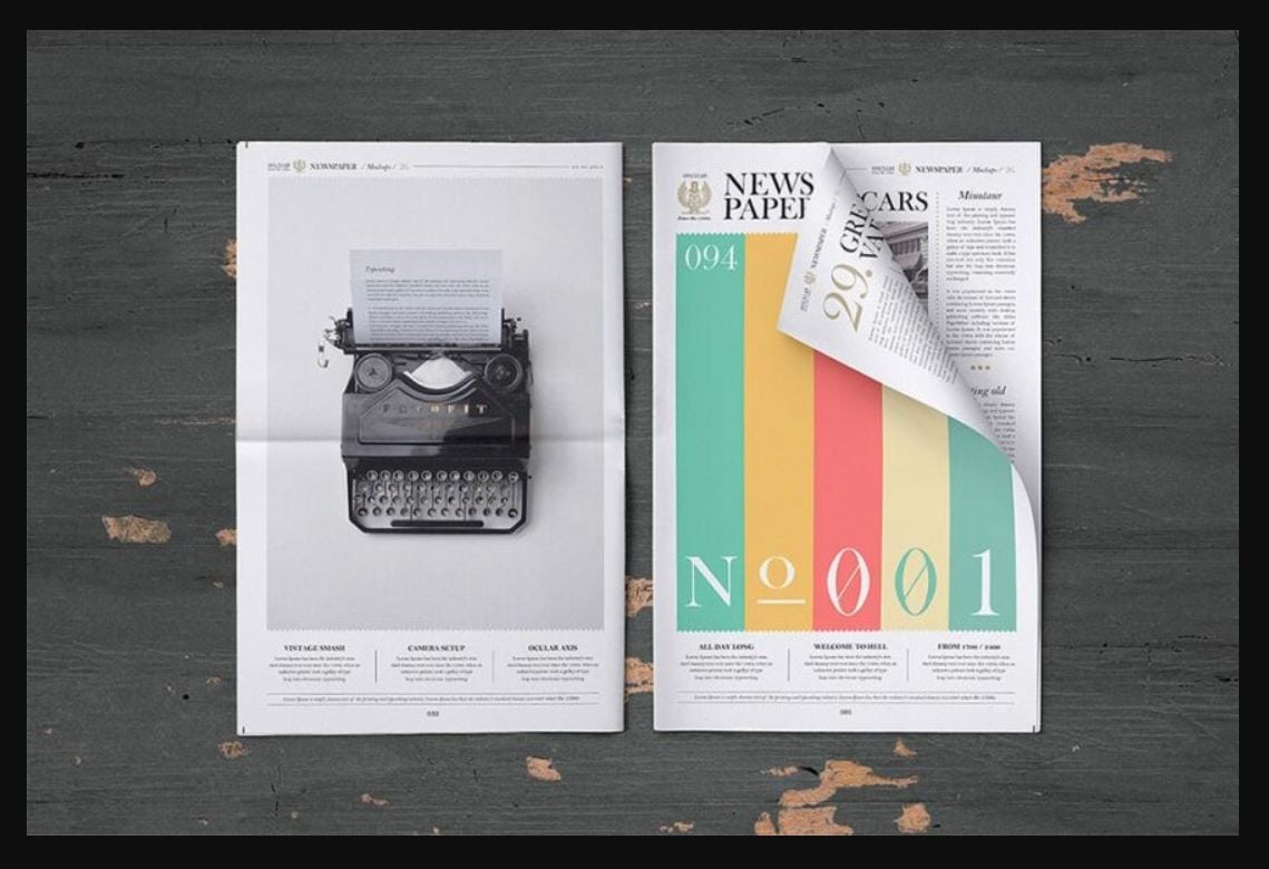 25+ Template Mockup Koran (Gratis & Pro) - desainae.com