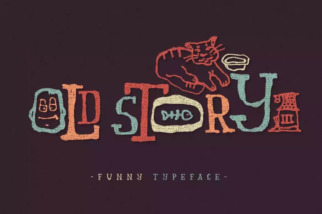 Old Story Wacky Font | Design Shack