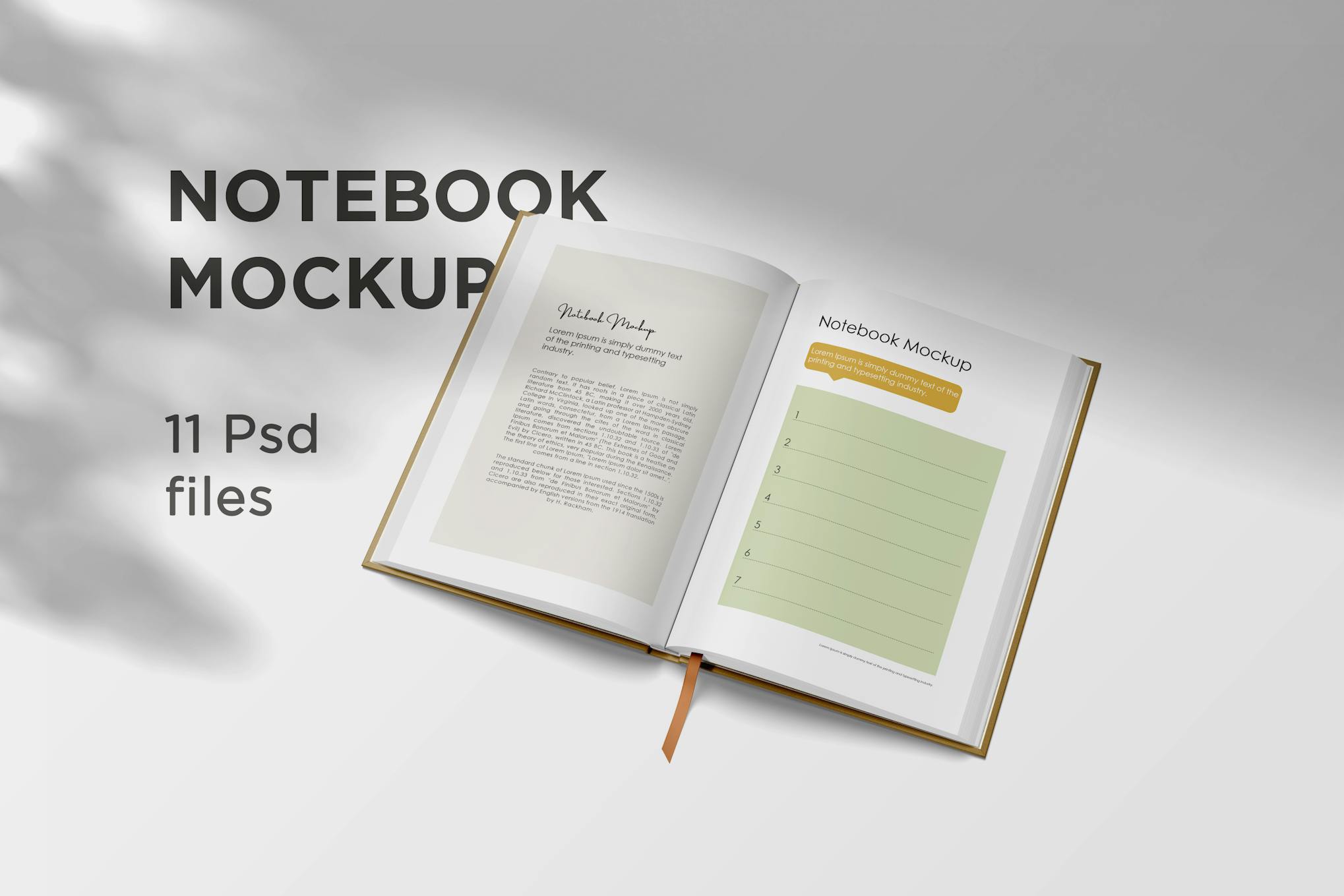 Open Notebook Mockup Set | Design Shack