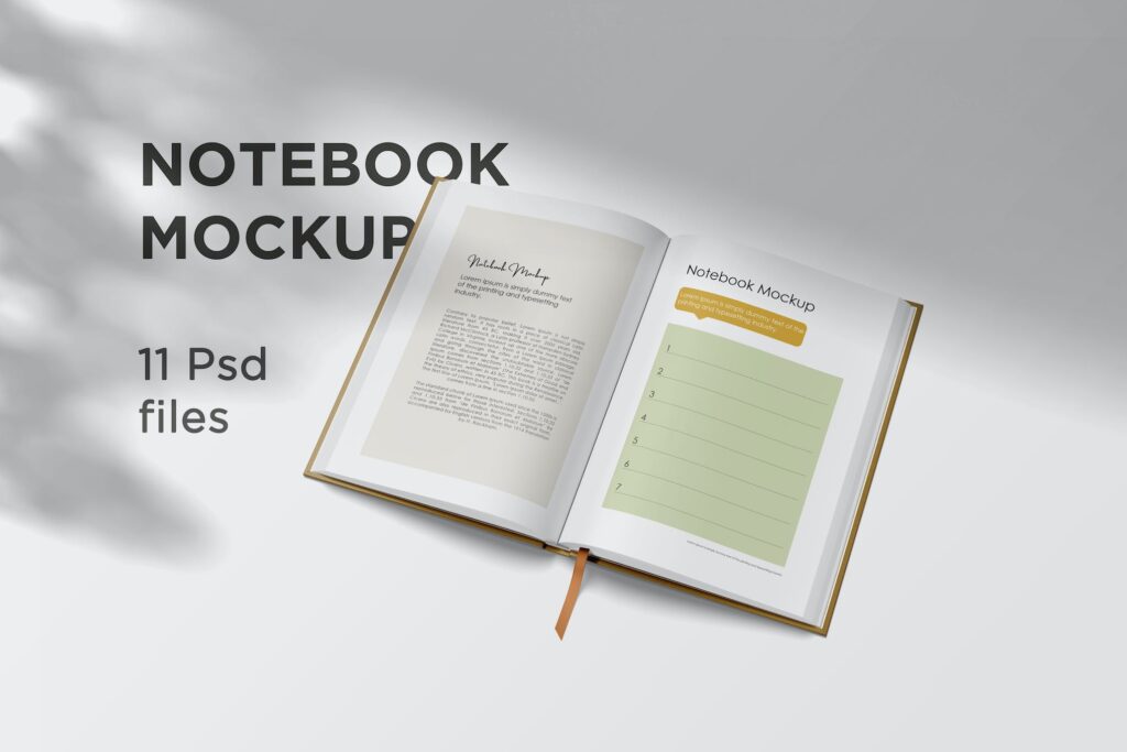25+ Notebook Mockup Templates (Spiral Notebooks + More) | Design Shack