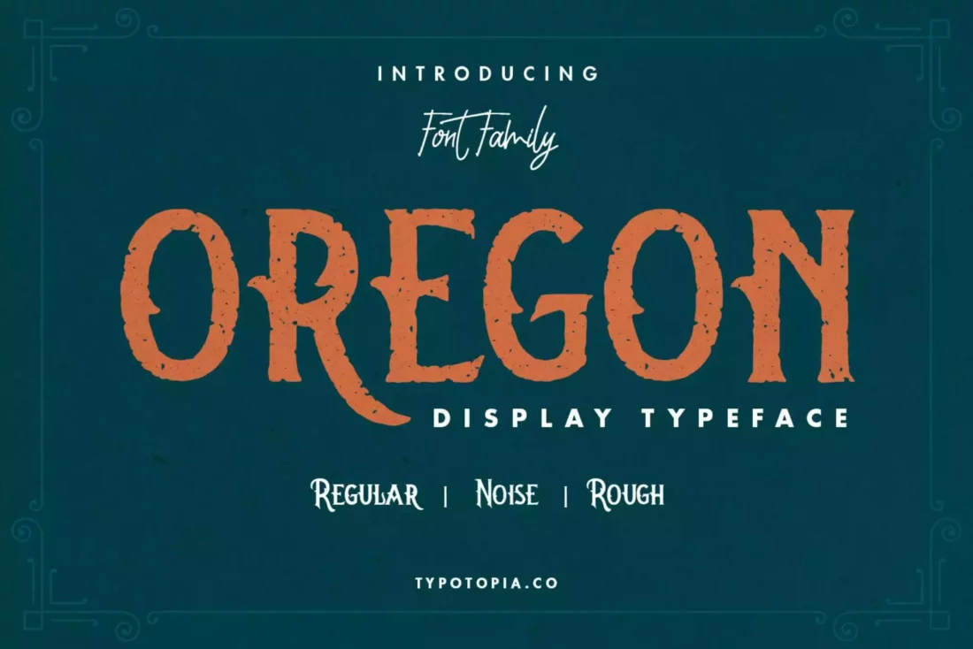 Oregon 50s Rough Vintage Font | Design Shack