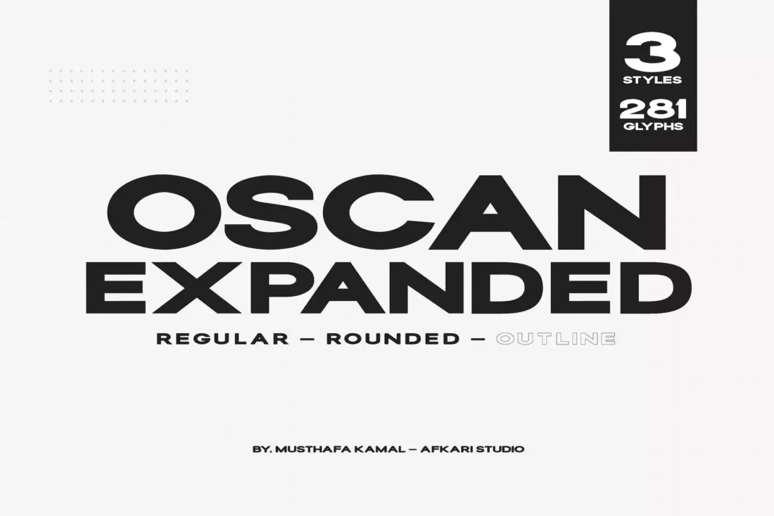 Oscan Expanded Display Sans Serif Font | Design Shack