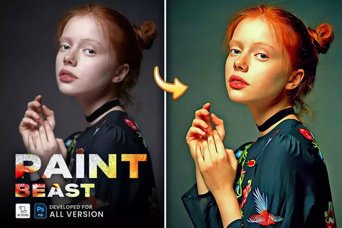 Paint Beast Photoshop FX PS Action | Design Shack