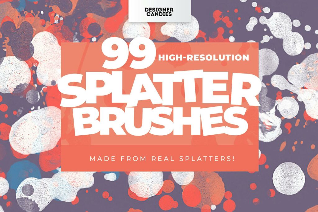 20+ Best Splat & Splatter Photoshop Brushes for Paint Splats | Design Shack