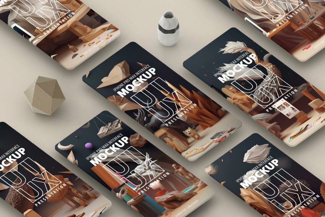 60+ Best Isometric Mockup Templates | Design Shack