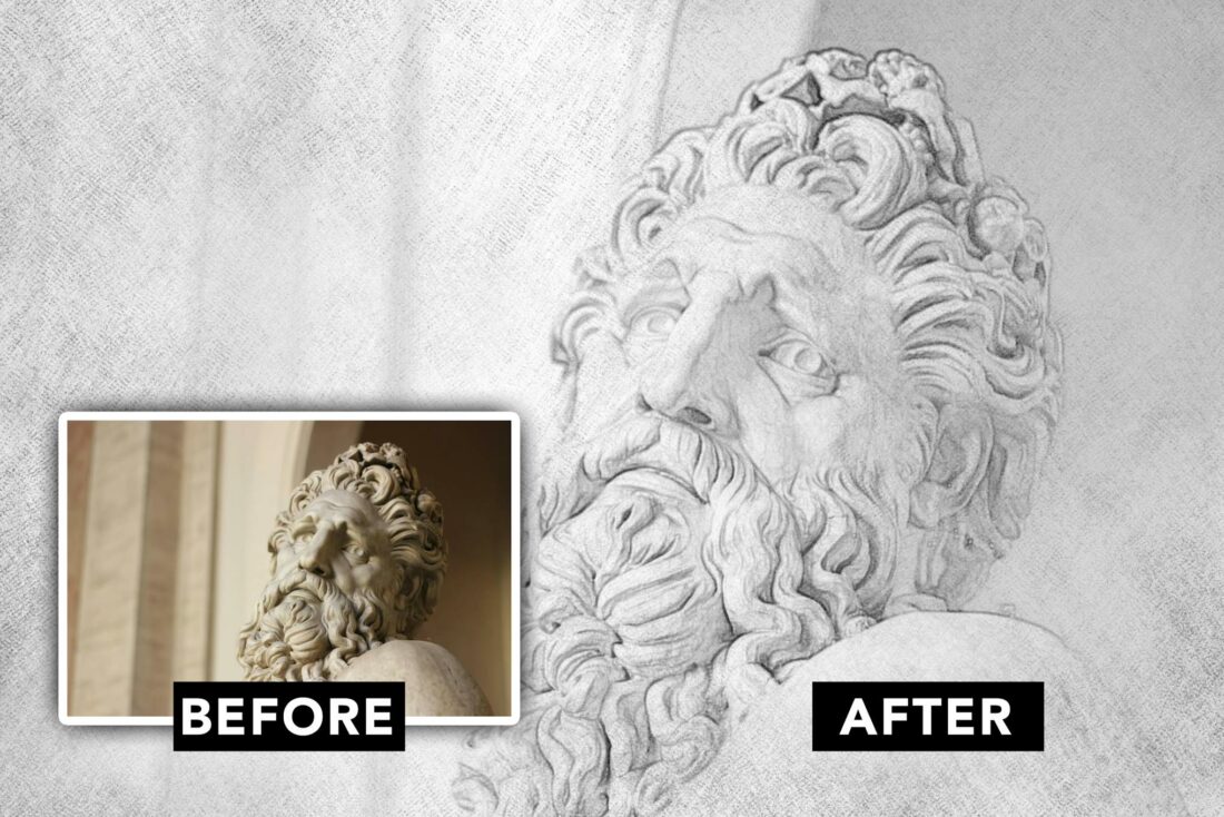 35+ Photo to Pencil Actions for Photoshop (Sketch + Drawing Effects ...