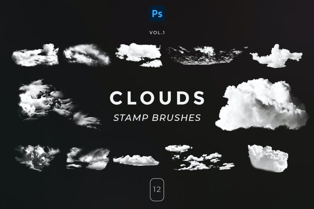 20+ Best Cloud Photoshop Brushes & Actions | Design Shack