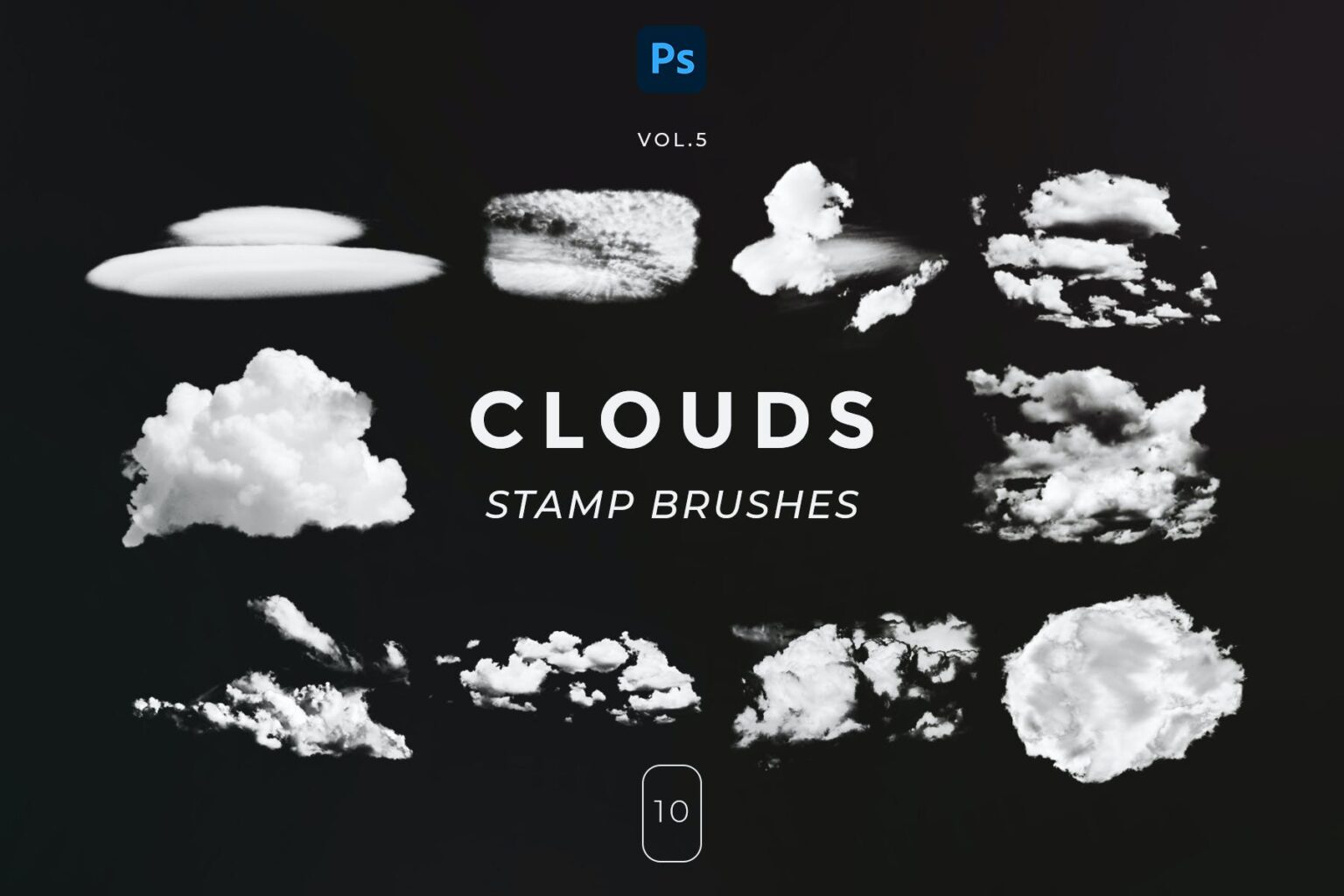 20+ Best Cloud Photoshop Brushes & Actions | Design Shack