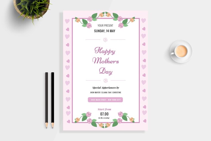 20+ Best Mother’s Day Card Templates (+ Invitations, Flyers & More ...