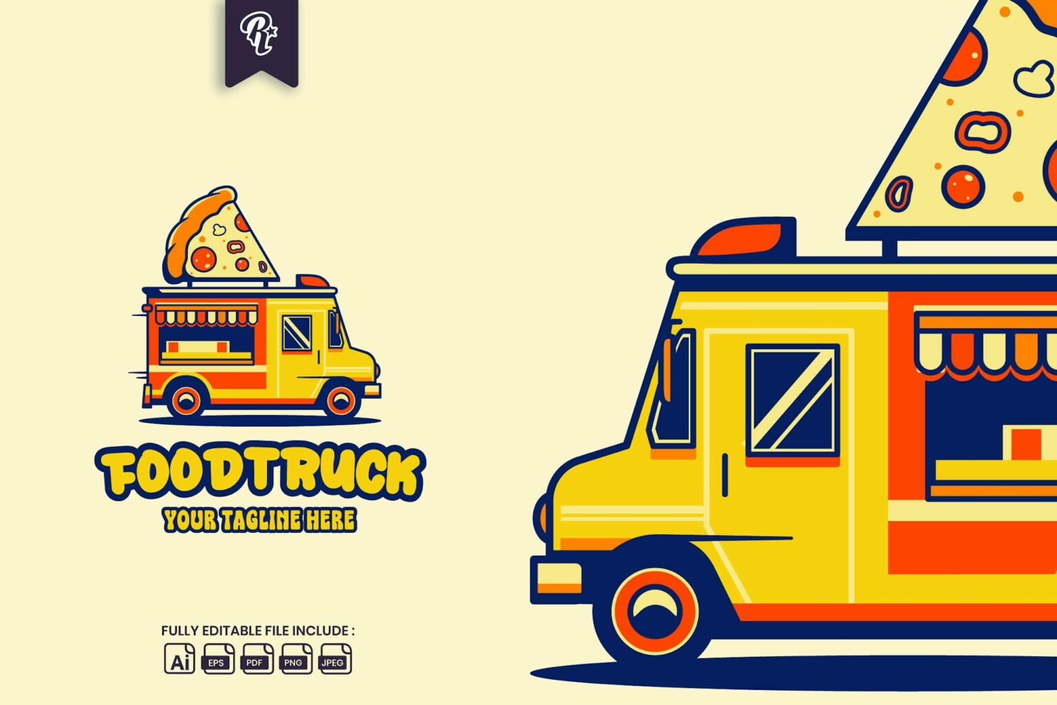 20+ Best Food Truck Logo Ideas & Templates | Design Shack