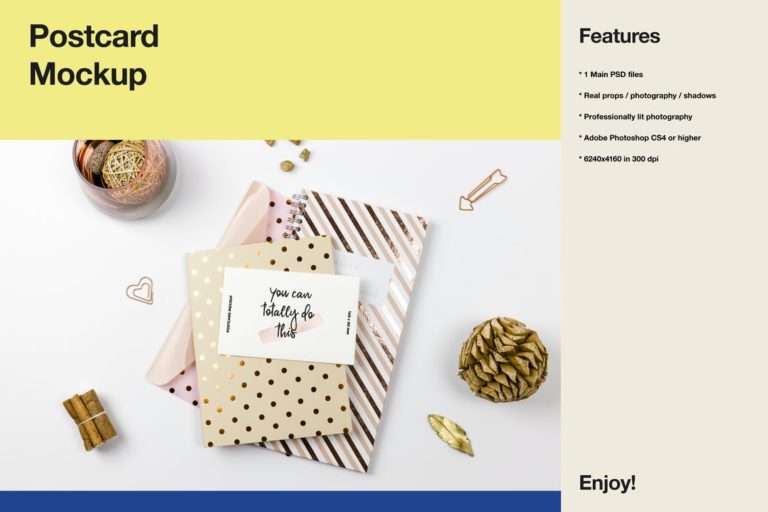 30+ Postcard Mockup Templates (Free & Pro) | Design Shack