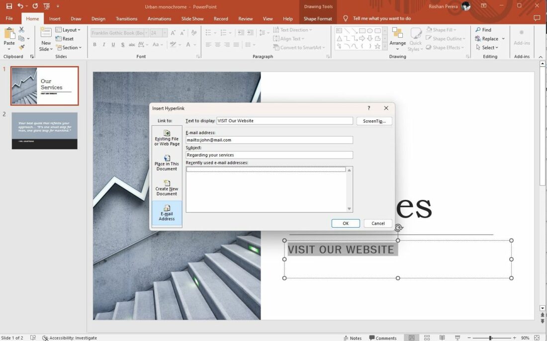 How to Add a Hyperlink in PowerPoint: 3 Quick Steps | Design Shack