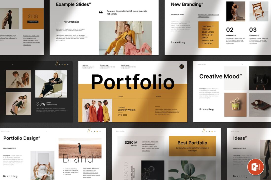 70+ Top PowerPoint Portfolio Templates | Design Shack