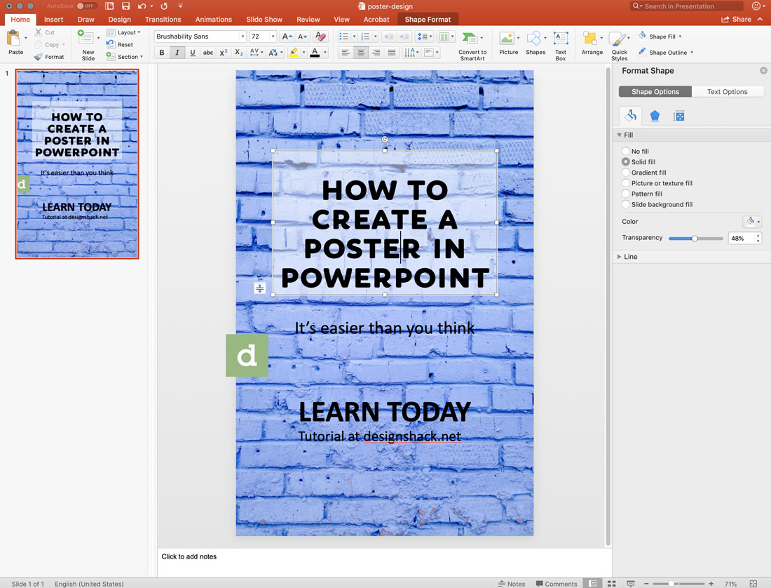 How To Make A Poster In PowerPoint 10 Simple Steps Design Shack