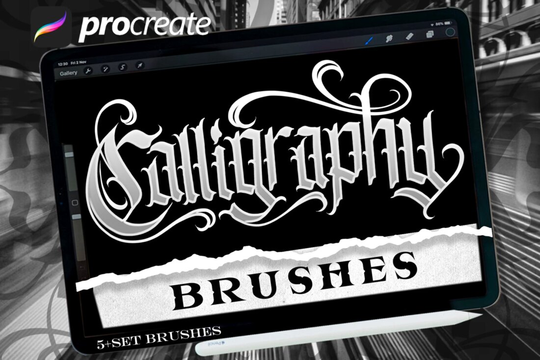 20+ Best Calligraphy Brushes for Procreate, Photoshop & More | Design Shack