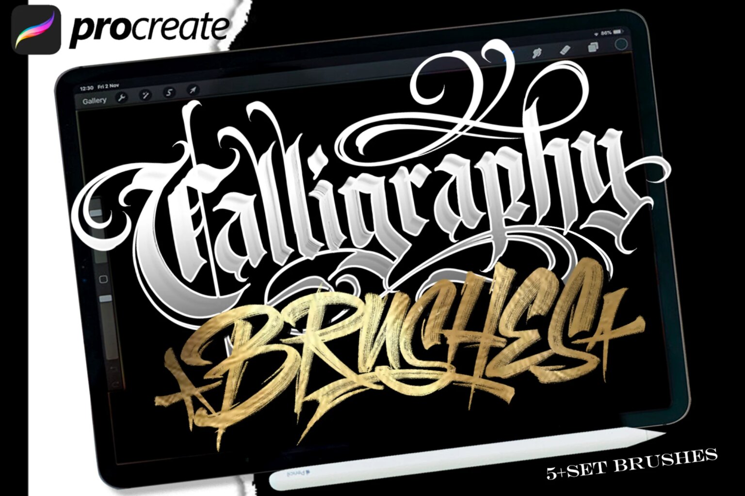 20+ Best Calligraphy Brushes for Procreate, Photoshop & More | Design Shack