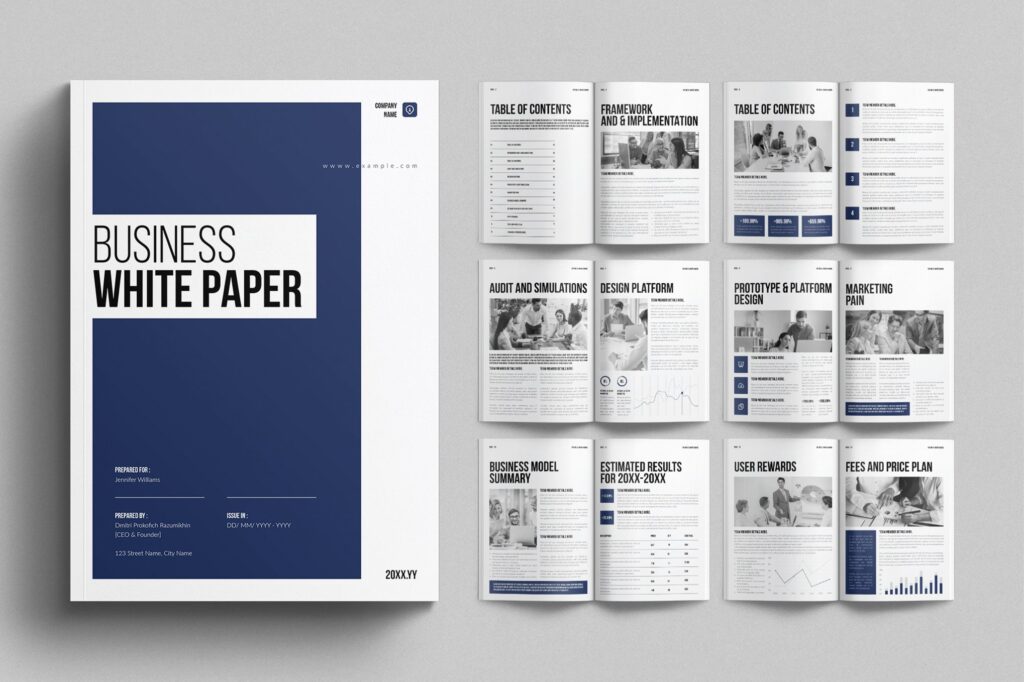 55+ Best White Paper Templates for Word & InDesign | Design Shack