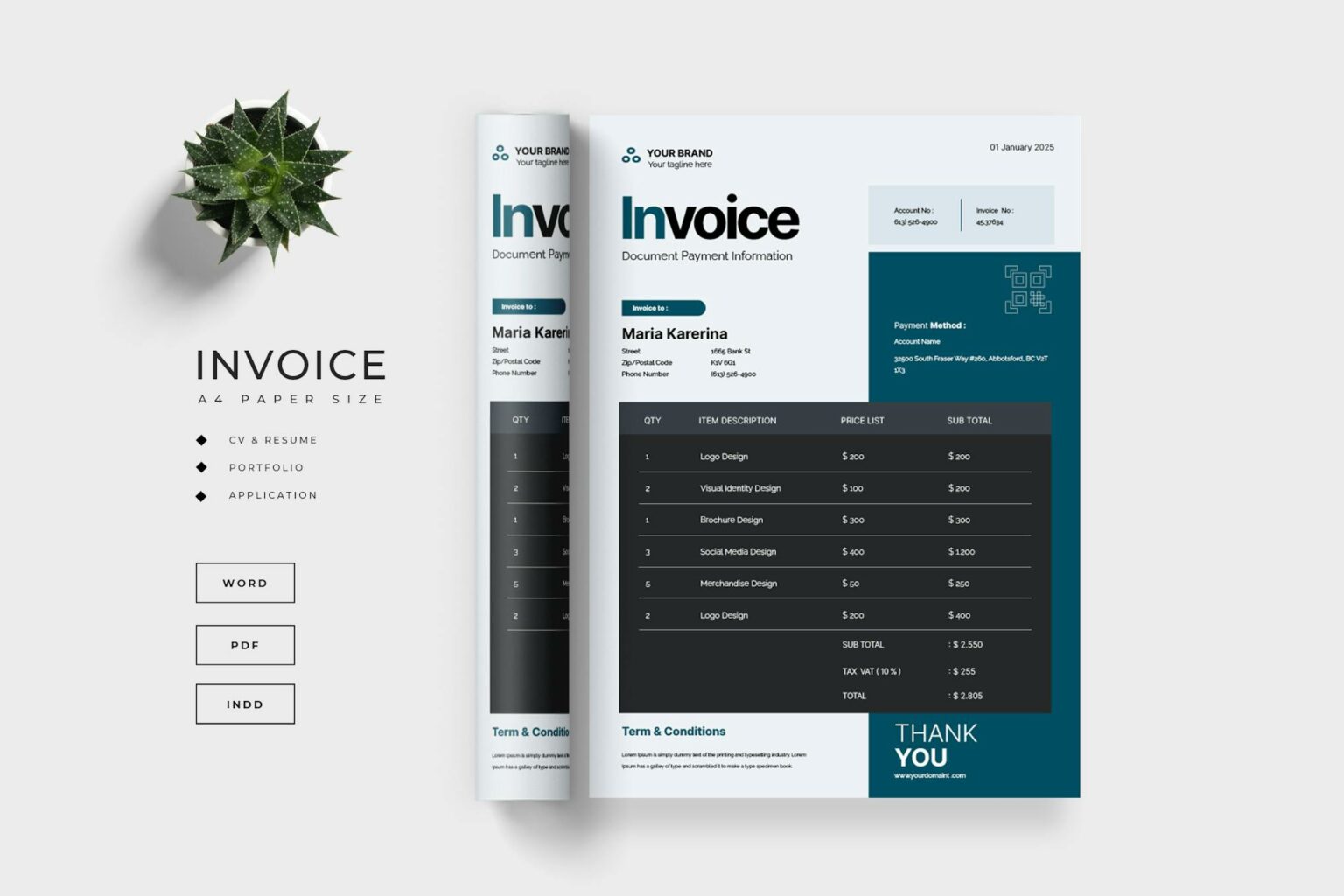 40+ Best Invoice Templates for Word (Free & Pro) 2025 | Design Shack