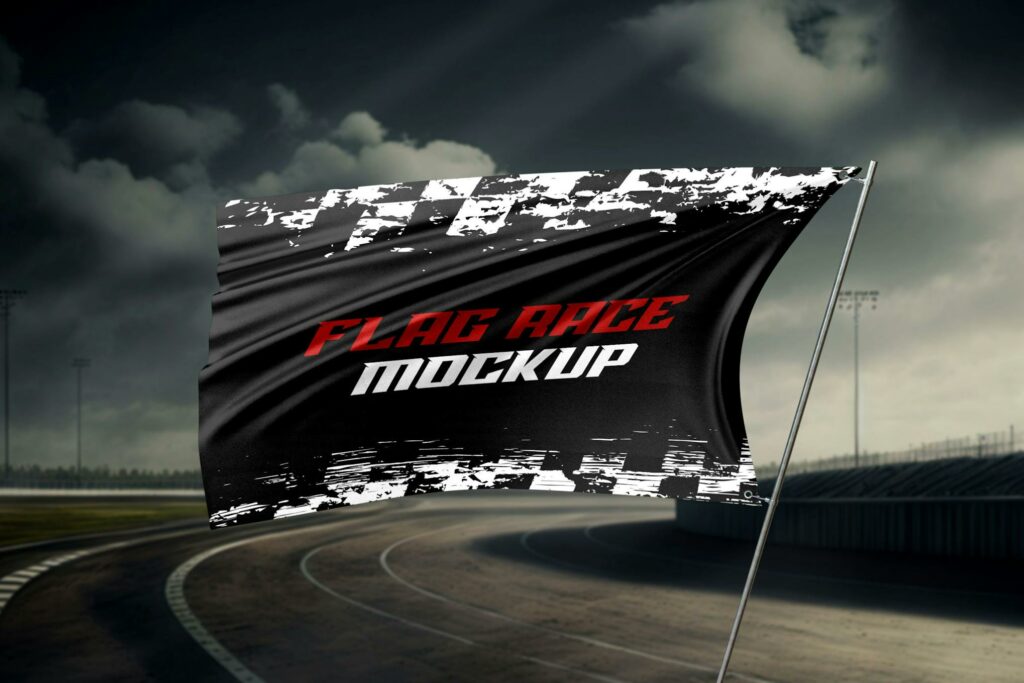 Racing Flag Mockup | Design Shack