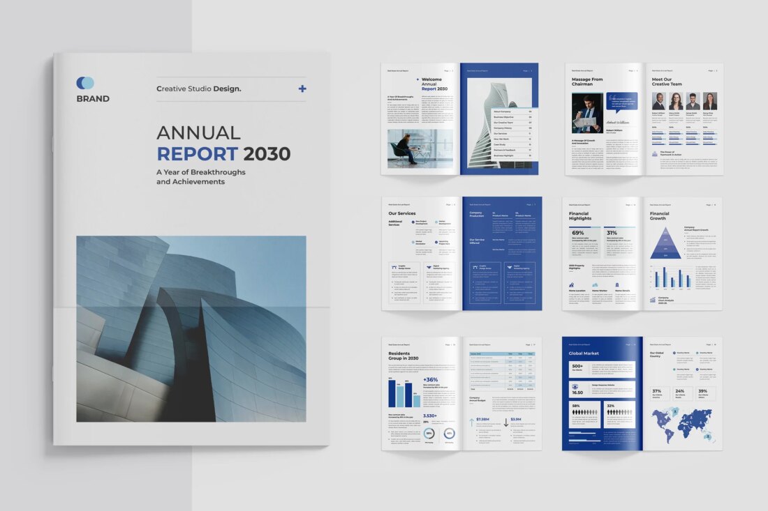 100+ Modern Corporate Brochure Templates 2024 - Blog of Web Design ...