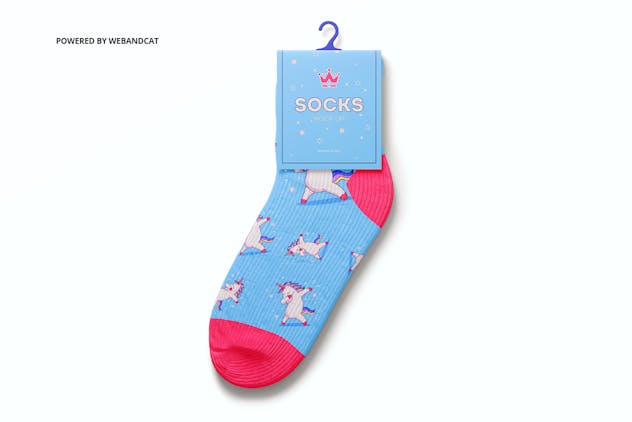 Realistic 3D Sock Mockup | Design Shack