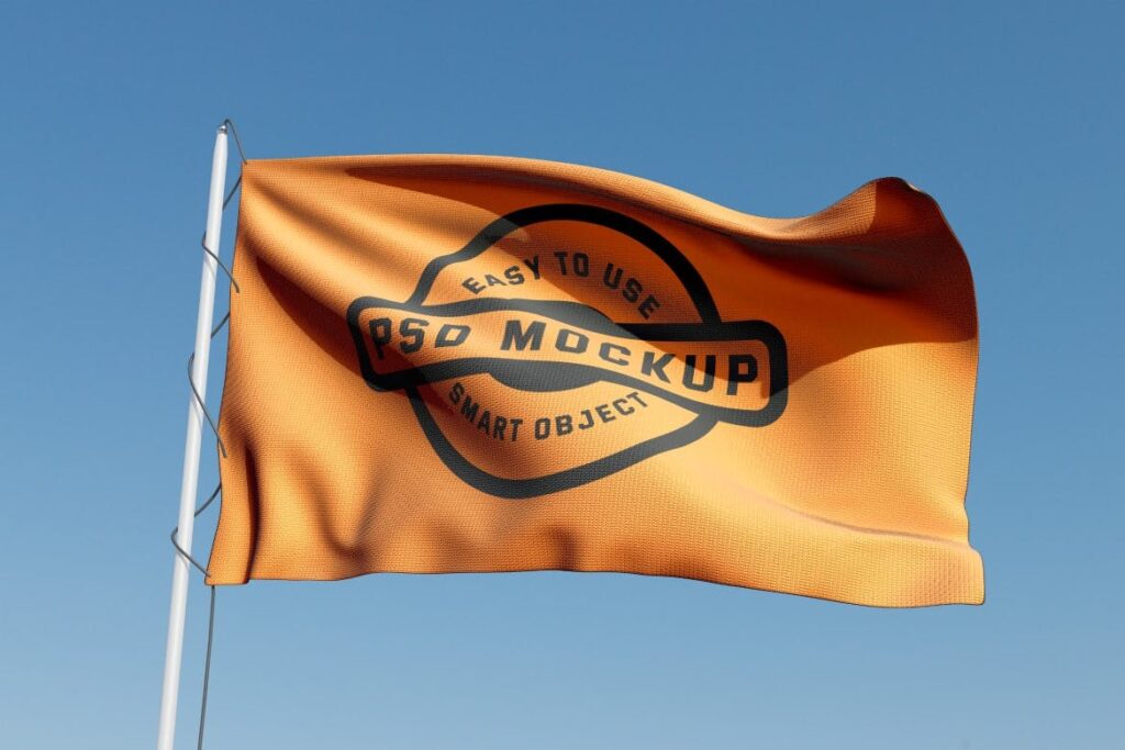 25+ Templat Mockup Bendera, Bendera Taman & Bendera Bulu Terbaik ...