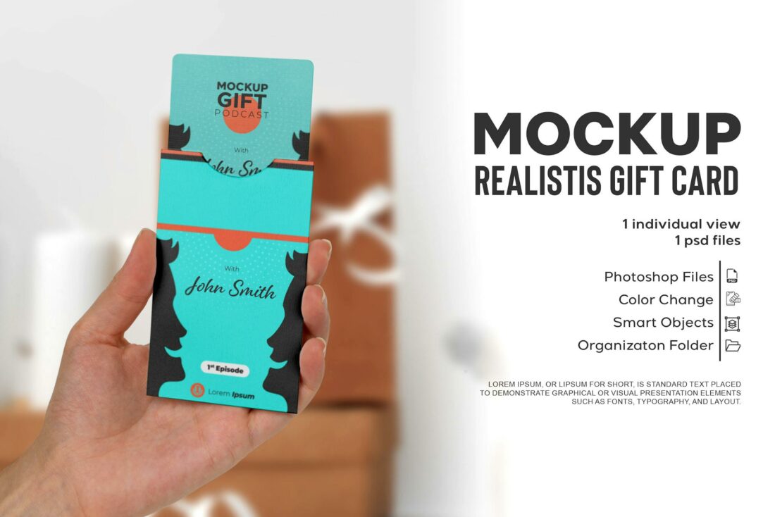 25+ Templat Mockup Kartu Hadiah (Gratis & Pro) - desainae.com