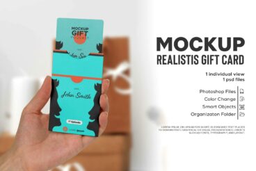 25+ Templat Mockup Kartu Hadiah (Gratis & Pro) - desainae.com