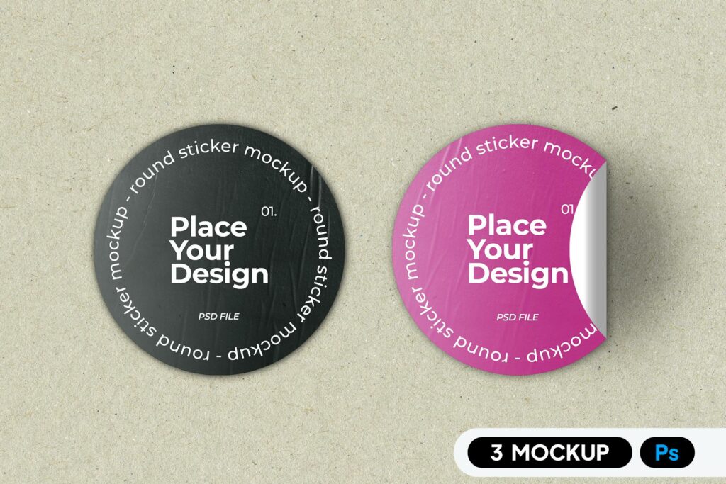 25+ Template Mockup Stiker Gratis - desainae.com