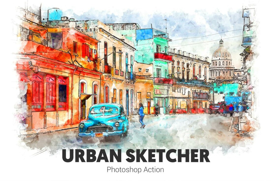30+ Best Photo to Illustration Actions & Filters for Photoshop | Design ...