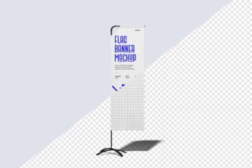 Rectangular Flag Mockup | Design Shack