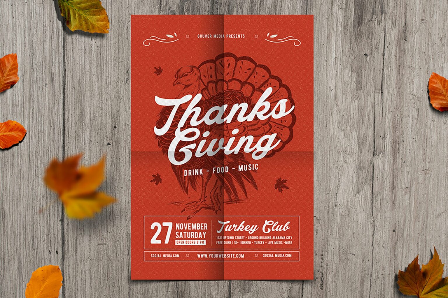 Thanksgiving Design Ideas: Flyers, Posters, Graphics & More | Design Shack