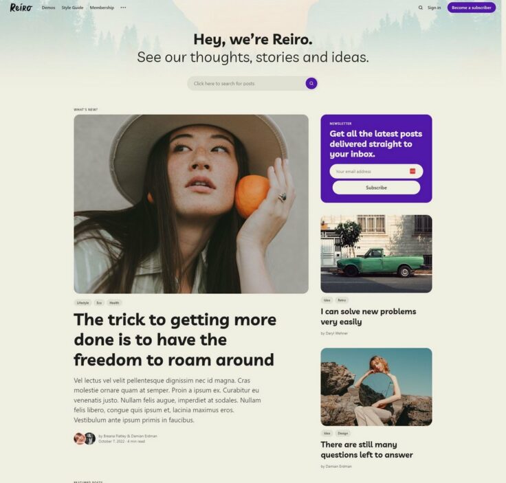 30 Beautifully Designed Ghost Themes | Design Shack