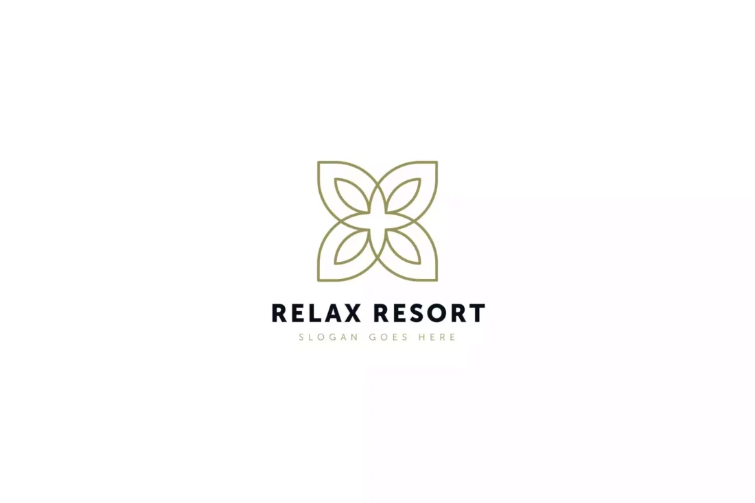 Relax Resorts Simple Logo Template | Design Shack