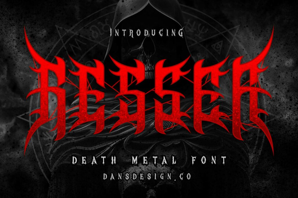 25+ Best Heavy & Death Metal Fonts That Rock | Design Shack