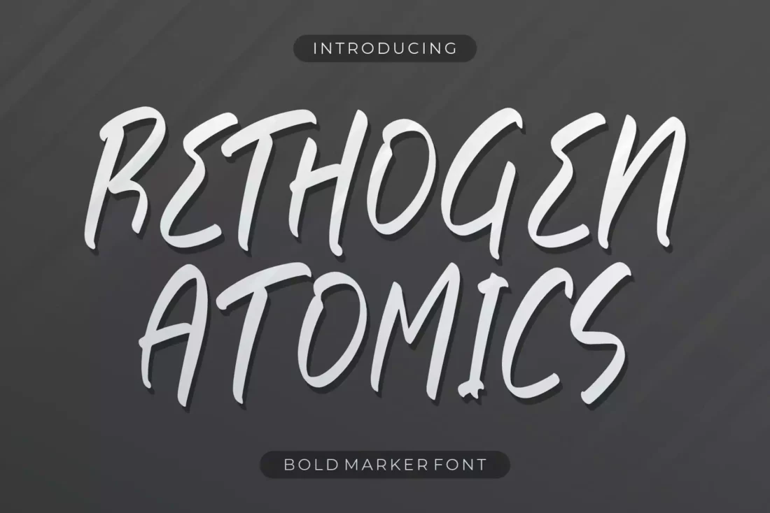Rethogen Atomics Bold Marker Font | Design Shack