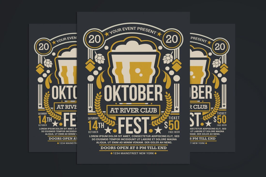 Mendesain Oktoberfest: Font, Brosur, Poster, Template & Lainnya ...